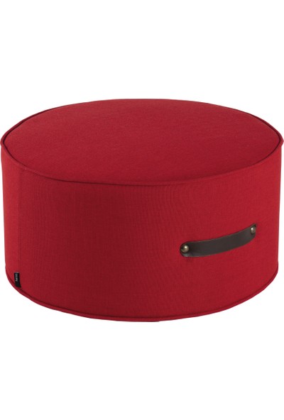 Hamm Tasarım Davul Puf - Kırmızı 60CM