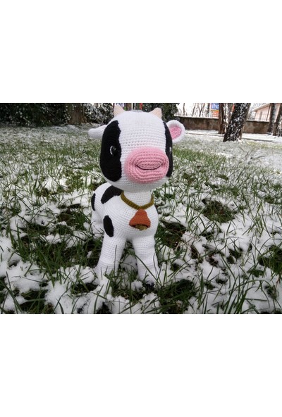 Office&joy Sütaş Buzağı 32 cm Oyuncak Inek El Örgüsü Organik Office&joy Sütaş Buzağı 32 cm Oyuncak Inek El Örgüsü Organik