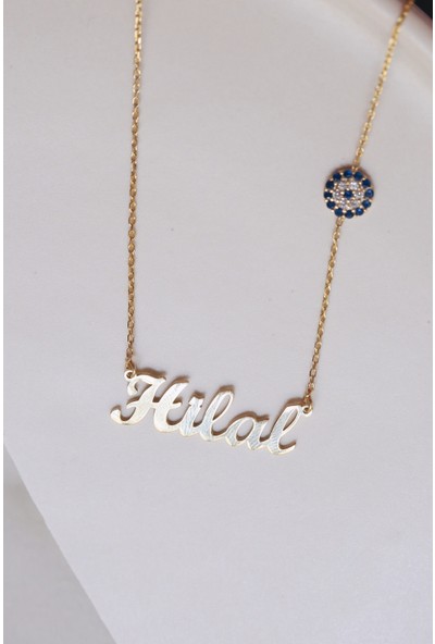 Minamis Silver 925 Ayar Gümüş Tek İsimli Nazar Boncuklu Kolye Minamis Silver 925 Ayar Gümüş Tek İsimli Nazar Boncuklu Kolye