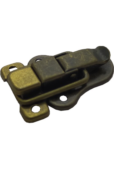 Yıldırım 2 Adet Çanta Tokası Antik Renk Bavul Kilidi Dolap Kilidi Mandallı Kilit