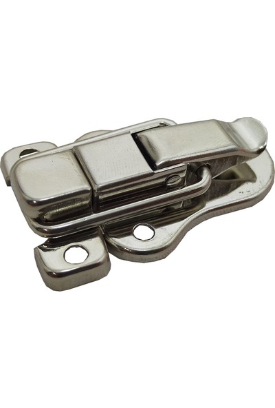 Yıldırım 2 Adet Çanta Tokası Bavul Kilidi Dolap Kilidi Mandallı Kilit Nikel Renk