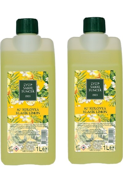 Eyüp Sabri Tuncer Klasik Limon Kolonyası 1 lt x 2 Adet
