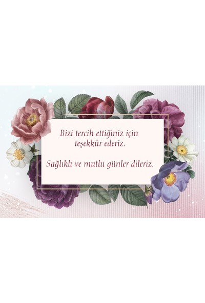 Tellgraf Teşekkür Kartı 5,5 x 8,5 cm