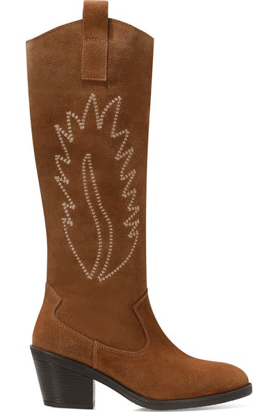 Nine West Cosme2 Taba Kadın Ökçeli Çizme