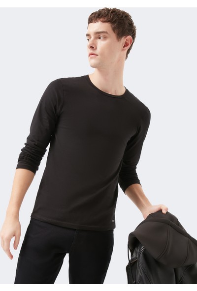 Mavi Erkek Uzun Kollu Siyah Basic Tişört 062477-27062 Mavi Erkek Uzun Kollu Siyah Basic Tişört 062477-27062