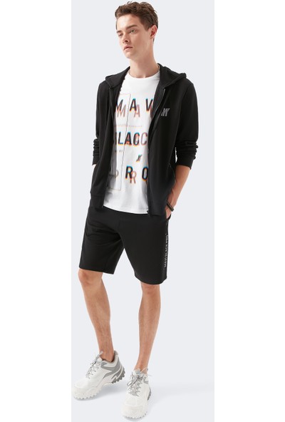 Mavi Erkek Black Pro Siyah Örme Şort 066441-900