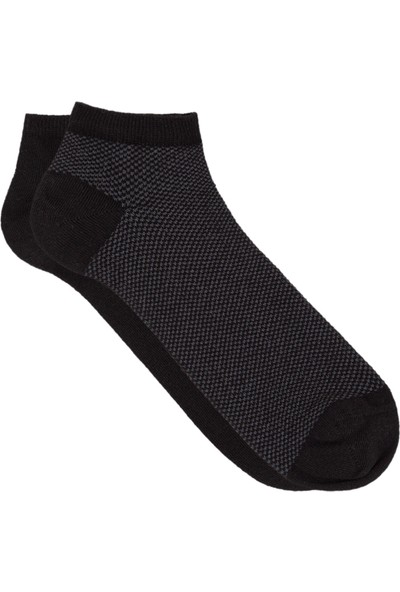Mavi Erkek 2li Siyah Patik Çorap Seti 090985-902