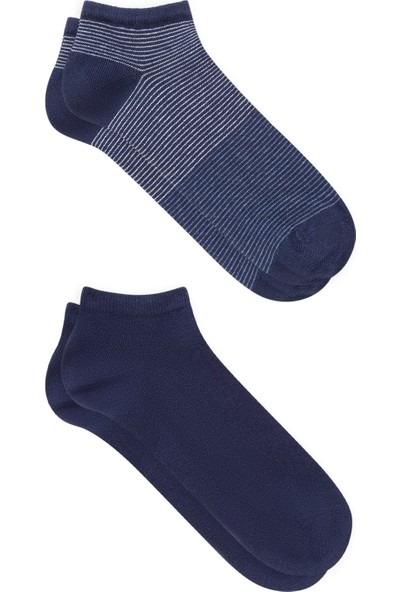 Mavi Erkek 2li Lacivert Patik Çorap Seti 092051-28417