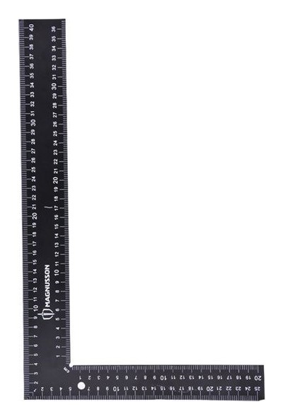 Magnusson Çelik Gönye Metal Cetvel 2,5mm Kalın Metal Siyah Magnusson Çelik Gönye Metal Cetvel 2,5mm Kalın Metal Siyah
