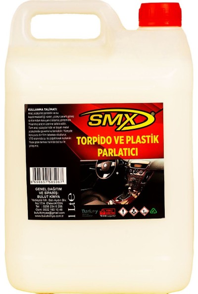 Smx Torpido ve Plastik Aksam Temizlik Bakım Parlatıcı 5 Lt.
