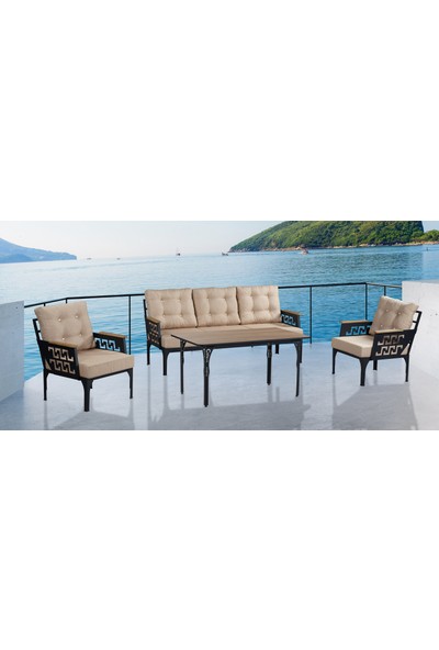 Nejan Line 180 Siyah Oturma Grubu/masalı Nejan Line 180 Siyah Oturma Grubu/masalı