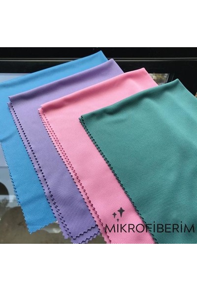 Mikrofiberim 5 Li Mikrofiber Sihirli Cam ve Ayna Temizlik Bezi Renkli 40X40 Mikrofiberim 5 Li Mikrofiber Sihirli Cam ve Ayna Temizlik Bezi Renkli 40X40