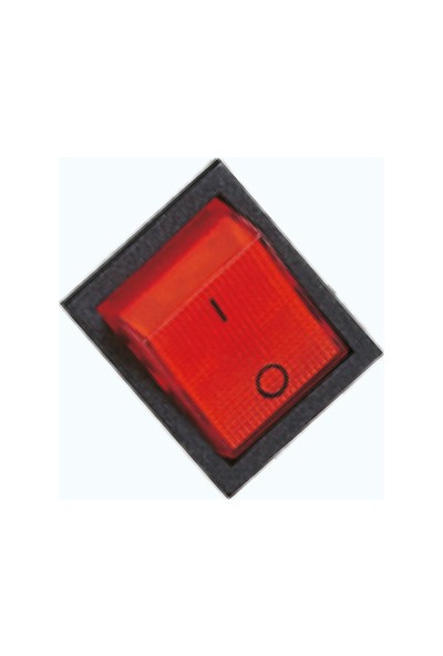 Seldur Işıklı Anahtar Kırmızı Düğmeli