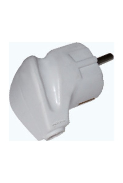 Seldur L Tipi Topraklı Fiş Beyaz