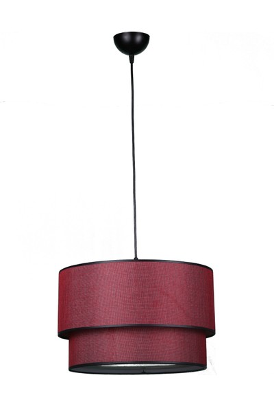 Lumexx Hasır Bordo Büyük Pasta Abajur Lumexx Hasır Bordo Büyük Pasta Abajur