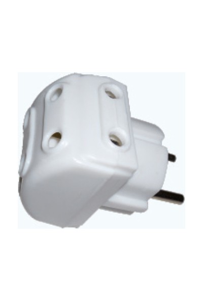 Seldur Beşli Dağıtıcı Fiş Beyaz