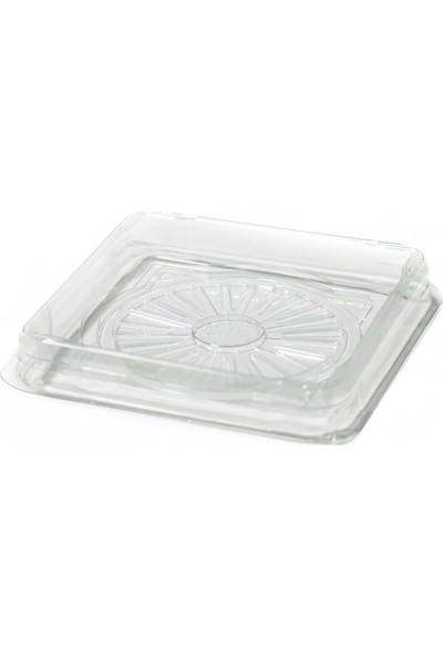 Özge Plastik Yaş Pasta Kare Kase Şeffaf 12X12X2 cm - 1'li Özge Plastik Yaş Pasta Kare Kase Şeffaf 12X12X2 cm - 1'li