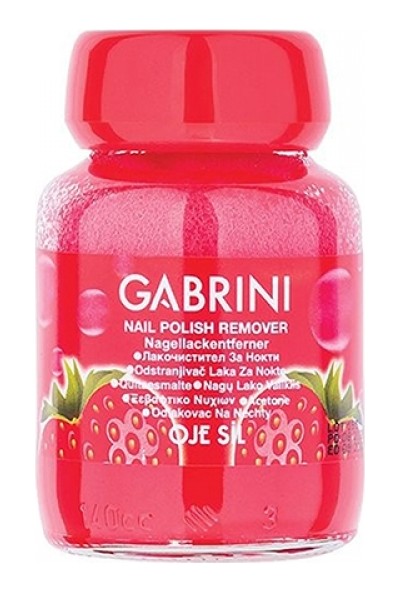 Gabrini Oje Sil Süngerli Cam Aseton 75 ml Çilek