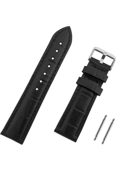 chrono Siyah Deri Saat Kordonu chrono Siyah Deri Saat Kordonu