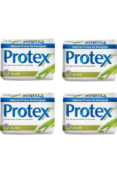 Protex Katı Sabun Aloe 90 gr 4 Adet Protex Katı Sabun Aloe 90 gr 4 Adet