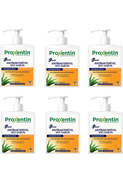 Proxentin Antibakteriyel Sıvı Sabun 500 ml 6 Adet