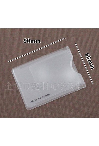 Profisher 3x Ince Kart Büyüteç Pvc Plastik Şeffaf