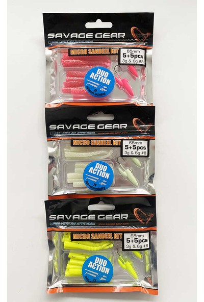 Savage Gear Lrf Micro Sandeel Kit Lrf Silikon Yem