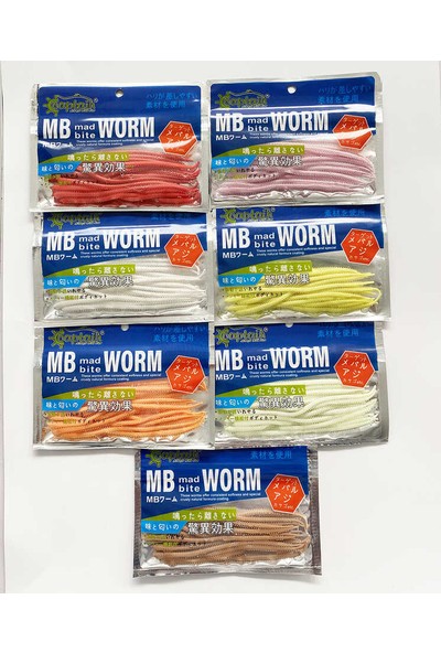 Captain MB Aromalı Worm 10CM 0.8g Kokulu Lrf Silikon Yemi Captain MB Aromalı Worm 10CM 0.8g Kokulu Lrf Silikon Yemi