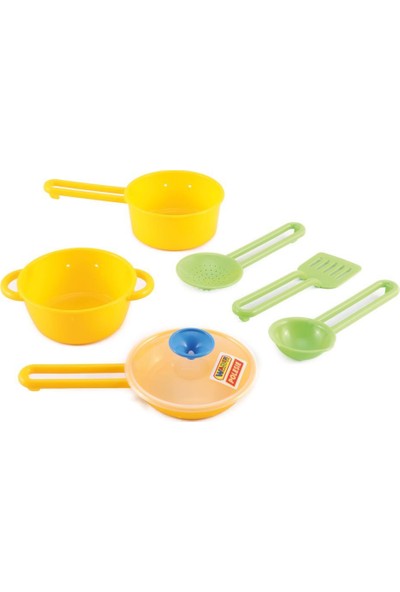 Polesie Set Çocuk Yemek Takımı Küçük Aşçı No:1 Sarı
