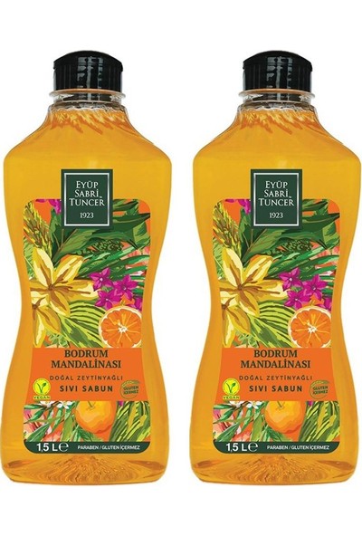 Eyüp Sabri Tuncer Bodrum Mandalinası 1,5 lt Sıvı Sabun x 2 Adet
