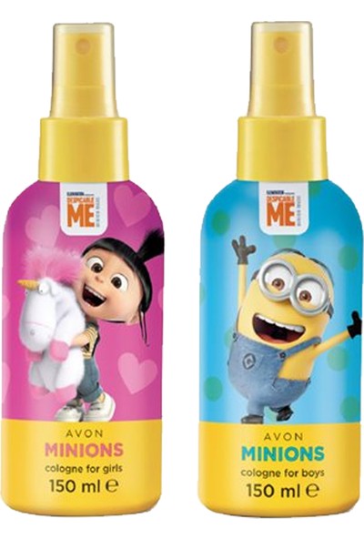 Avon Minions Kız ve Erkek Çocuklar Için Sprey Parfüm Paketi Avon Minions Kız ve Erkek Çocuklar Için Sprey Parfüm Paketi