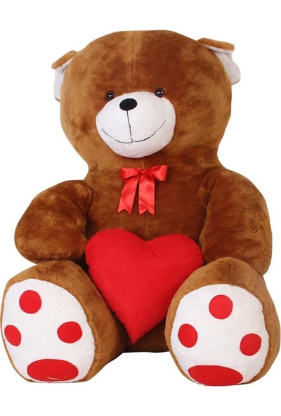 Bambi Toys Oturan Kalpli Ayı Kahve Peluş 50 cm