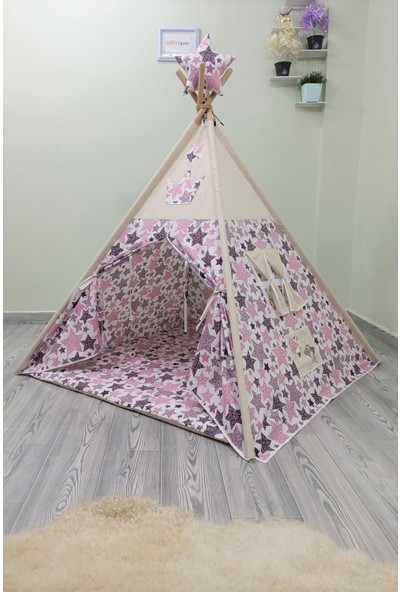 Henna Prime Sabitlenebilir Çocuk Oyun Çadırı Mor Lila Yıldızlar Henna Prime Sabitlenebilir Çocuk Oyun Çadırı Mor Lila Yıldızlar