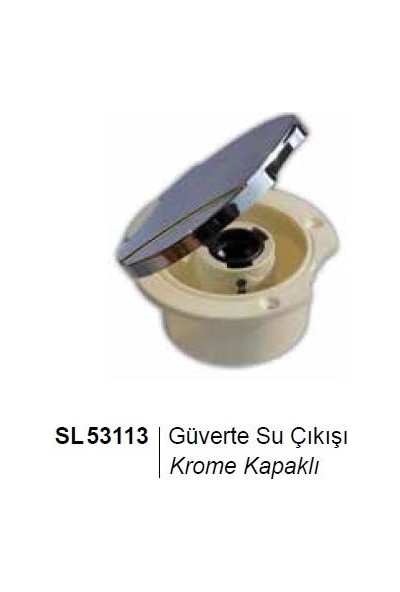 Sealux Güverte Su Çıkışı Krom Kapaklı