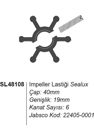 Sealux Impeller Lastiği (JB-22405-0001)