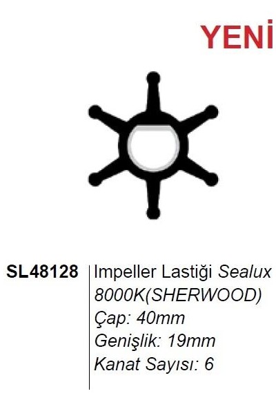 Sealux Impeller Lastiği 8000K (Sherwood)