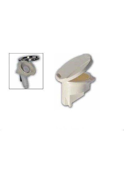 Sealux Duş Yuvası Yan Montaj Beyaz Kapaklı