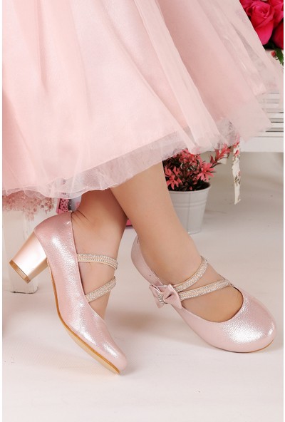 Kiko Kids 750 Vakko Günlük Kız Çocuk 4 cm Topuk Babet Ayakkabı
