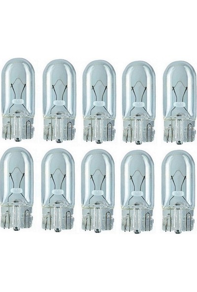 Bosch W5W T10 Dipsiz Ampul 12V 5W 10 Adet