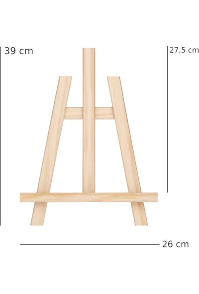 Hobi Store Masaüstü Üç Ayak Sergileme Şövale Hobi Store Masaüstü Üç Ayak Sergileme Şövale