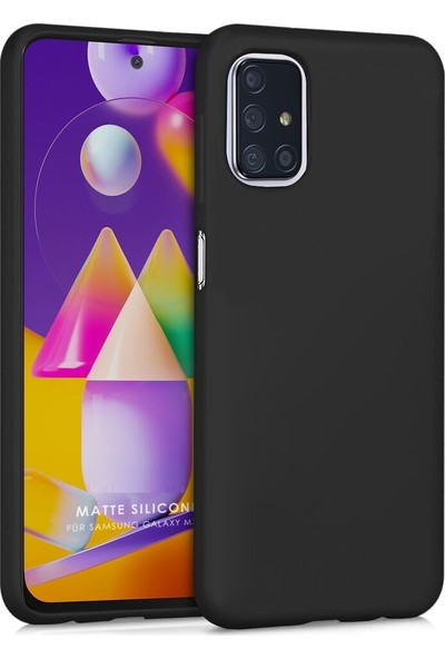 Coverest Samsung Galaxy M31S Yumuşak Silikon Kılıf Siyah Coverest Samsung Galaxy M31S Yumuşak Silikon Kılıf Siyah