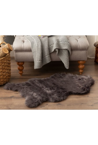 Madame Coco Lela Post Halı - Antrasit - 60x90 cm Madame Coco Lela Post Halı - Antrasit - 60x90 cm