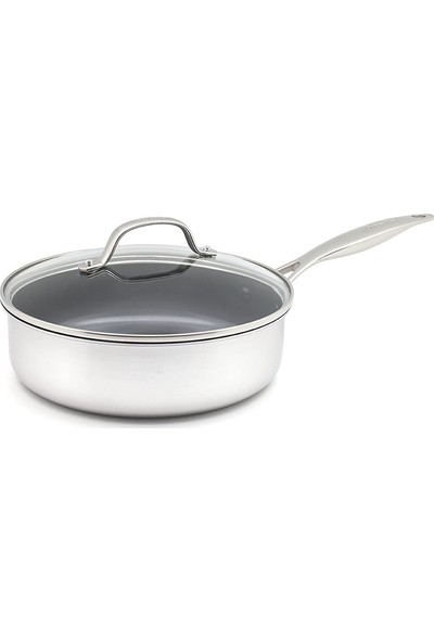 Greenpan Venice Pro Evershine Seramik Yapıştırmaz 24CM Tek Saplı Basık Tencere Greenpan Venice Pro Evershine Seramik Yapıştırmaz 24CM Tek Saplı Basık Tencere
