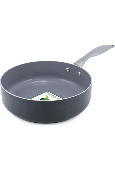 Greenpan Venice Sert Eloksallı Seramik 24CM Sote Derin Tava Greenpan Venice Sert Eloksallı Seramik 24CM Sote Derin Tava