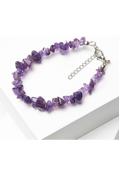 Vega Ametist Doğaltaş Kırık Bileklik Vega Ametist Doğaltaş Kırık Bileklik