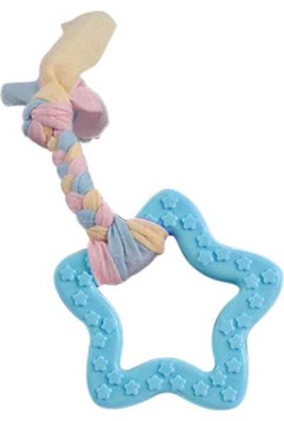 Mixpet Diş Ipli Kauçuk Beşgen Köpek Oyuncağı 20 cm