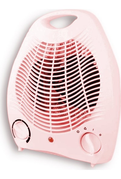 Rowell 2000 W Elektrikli Fan Isıtıcı - Pembe