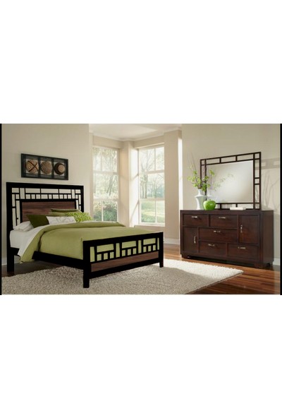 Brady Mobilya Lux Hira Ceviz Masif Desenli Metal Ferforje Çift Kişilik Komodinli Karyola Brady Mobilya Lux Hira Ceviz Masif Desenli Metal Ferforje Çift Kişilik Komodinli Karyola