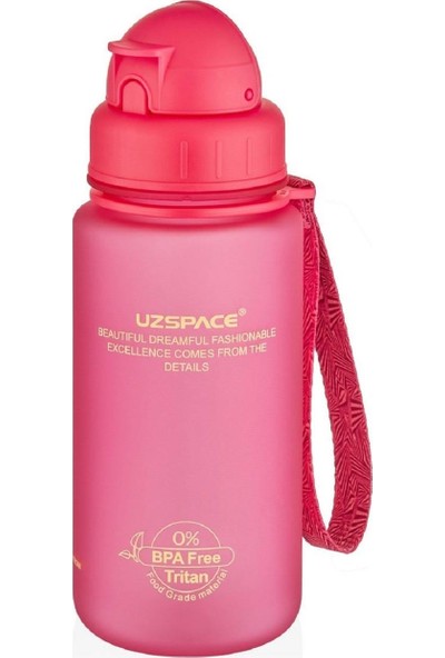 Uzspace Fiftyfifty Pipetli Koleksyion Tritan Su Matarası 400 ml Uzspace Fiftyfifty Pipetli Koleksyion Tritan Su Matarası 400 ml