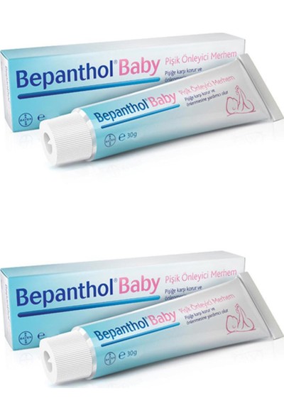 Bepanthol Baby Pişik Önleyici Merhem 30 gr x 2 'li Bepanthol Baby Pişik Önleyici Merhem 30 gr x 2 'li